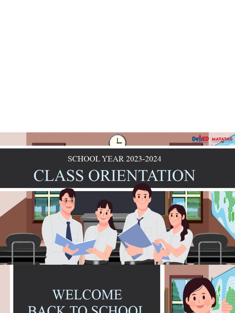 Classroom Orientation Sy 2023-2024 | PDF
