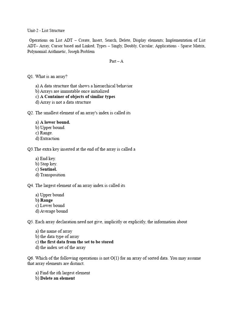 Unit Ii Dsa | PDF Unit Ii Dsa | PDF
