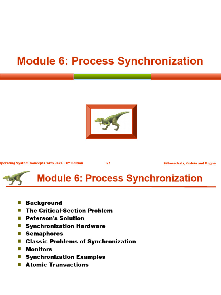 Chp6 ProcessSynchronization | PDF | Computers