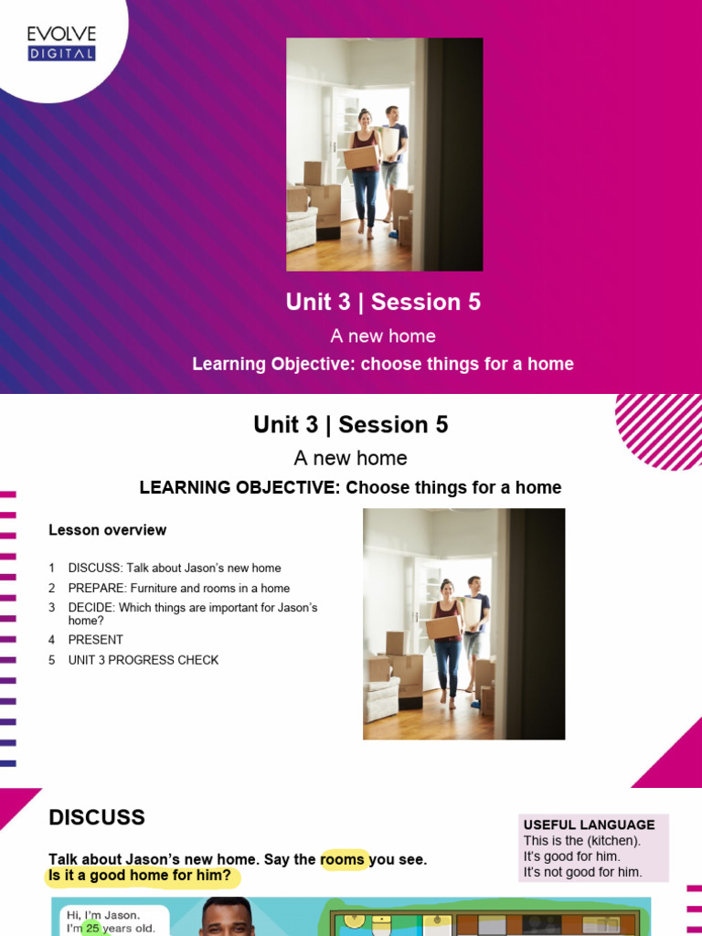 Unit 3 - Session 5: A New Home | PDF | Decorative Arts | Home