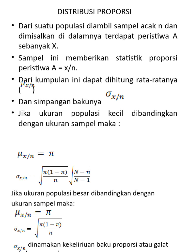 Peluang dan Distribusi Proporsi | PDF | Ilmu Sosial | Kesehatan Holistik