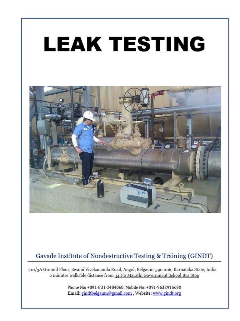Leak Testing NDT Level-2 | PDF