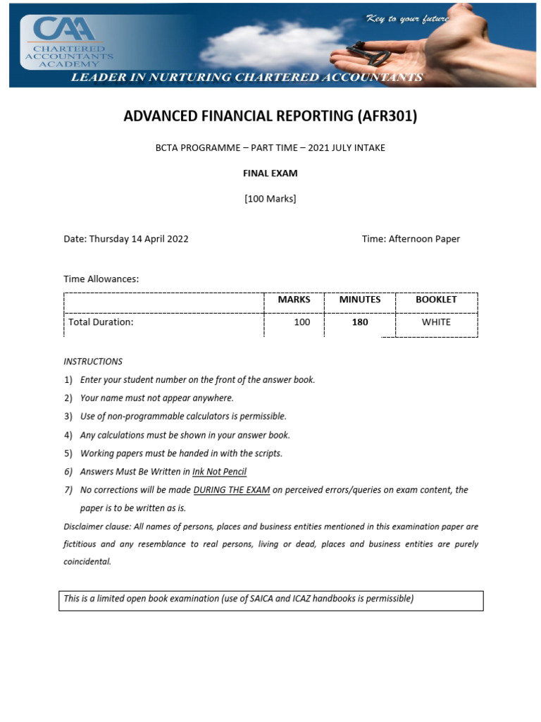 2022 BCTA July 2021 EOS Exam - Financial Reporting | PDF | Taxes | Dividend
