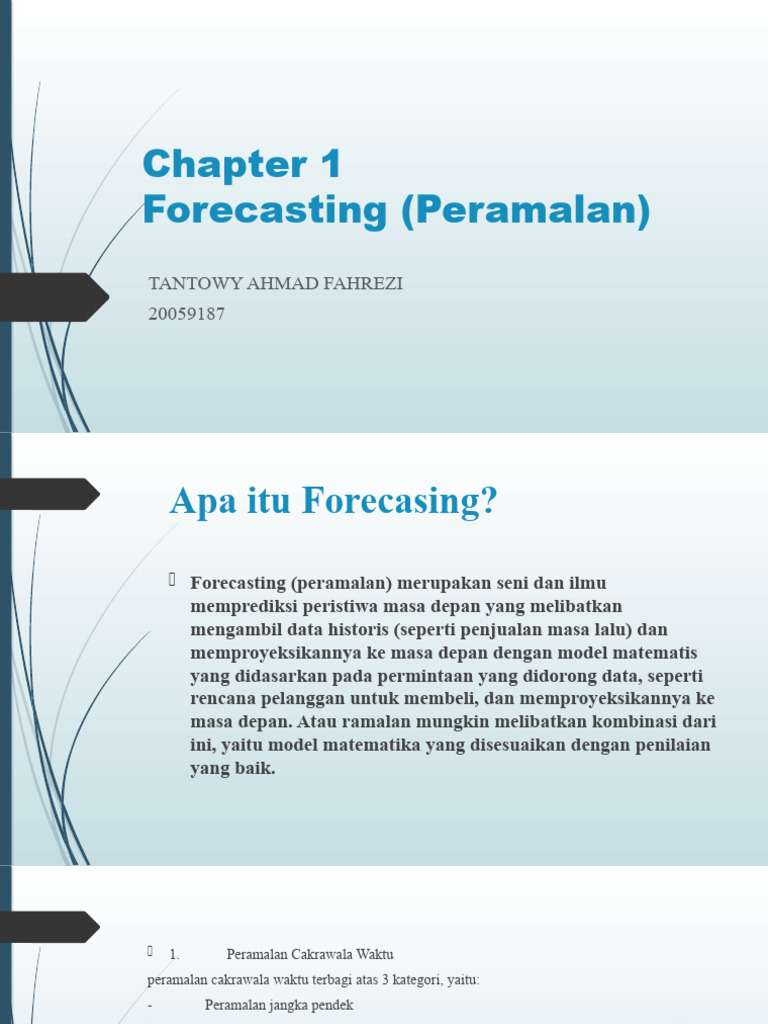 Forecasting | PDF