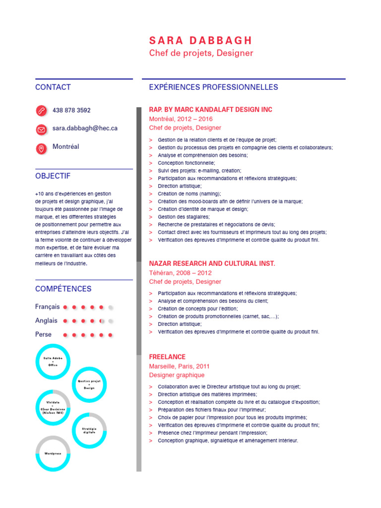 Exemple CV Canadien NEOS | PDF