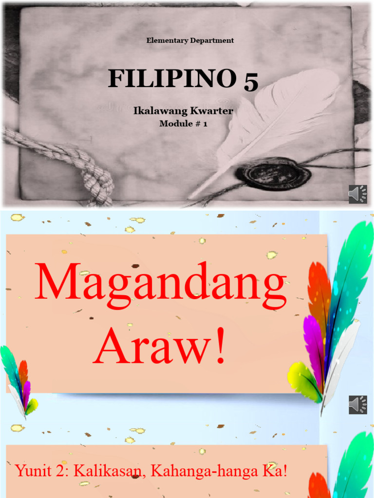 FILIPINO 5-MODYUL 3-Aralin 2 | PDF