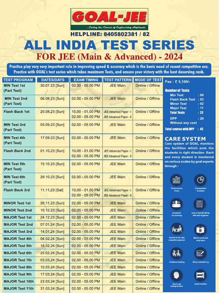AITS For JEE Main & Advanced - Syl-2023-24 | PDF