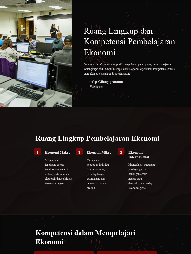 Ruang Lingkup Dan Kompetensi Pembelajaran Ekonomi | PDF