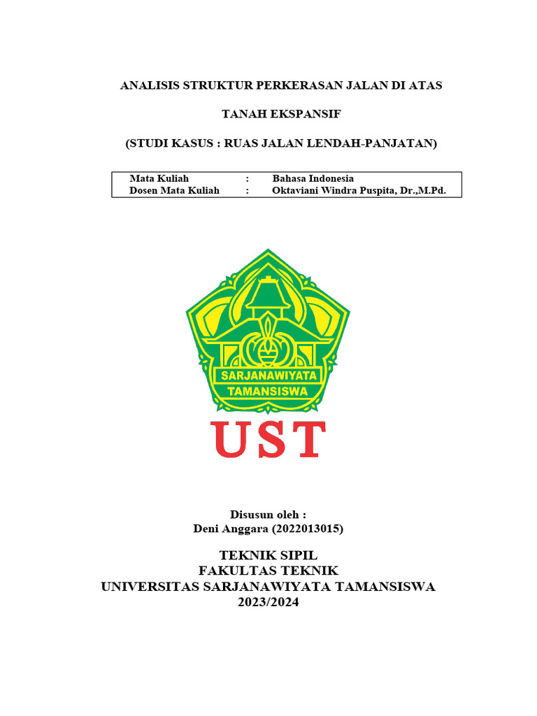 Analisis Struktur Perkerasan Jalan Di Atas Tanah Ekspansif | PDF