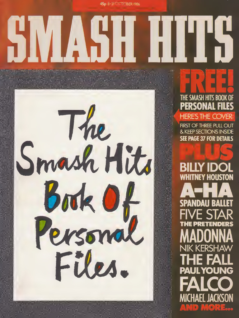 Smash Hits 8 21 October 1986 | PDF | Art