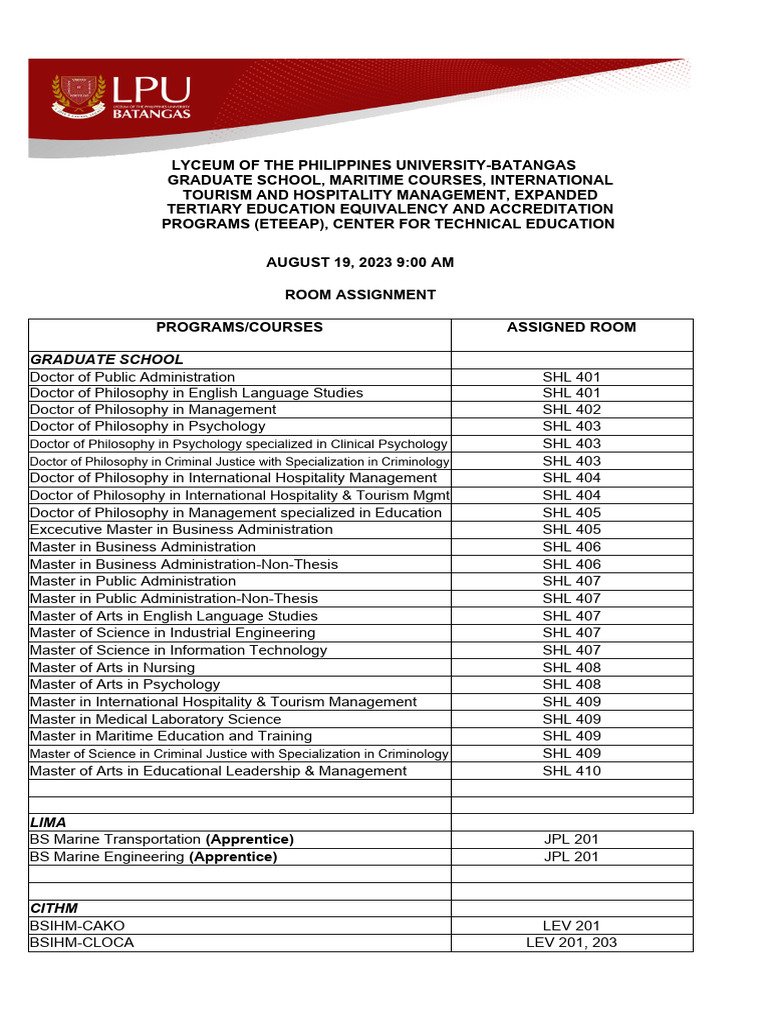 ROOM Assignment 2023 | PDF