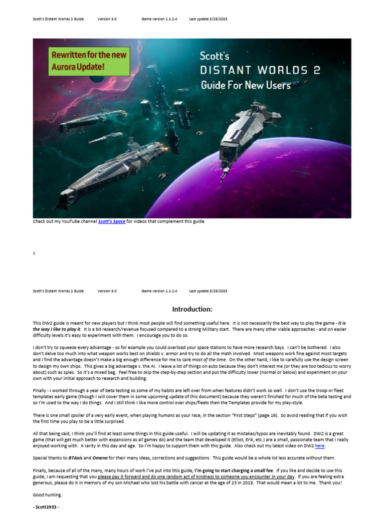 Scotts DW2 Guide V3.0 | PDF