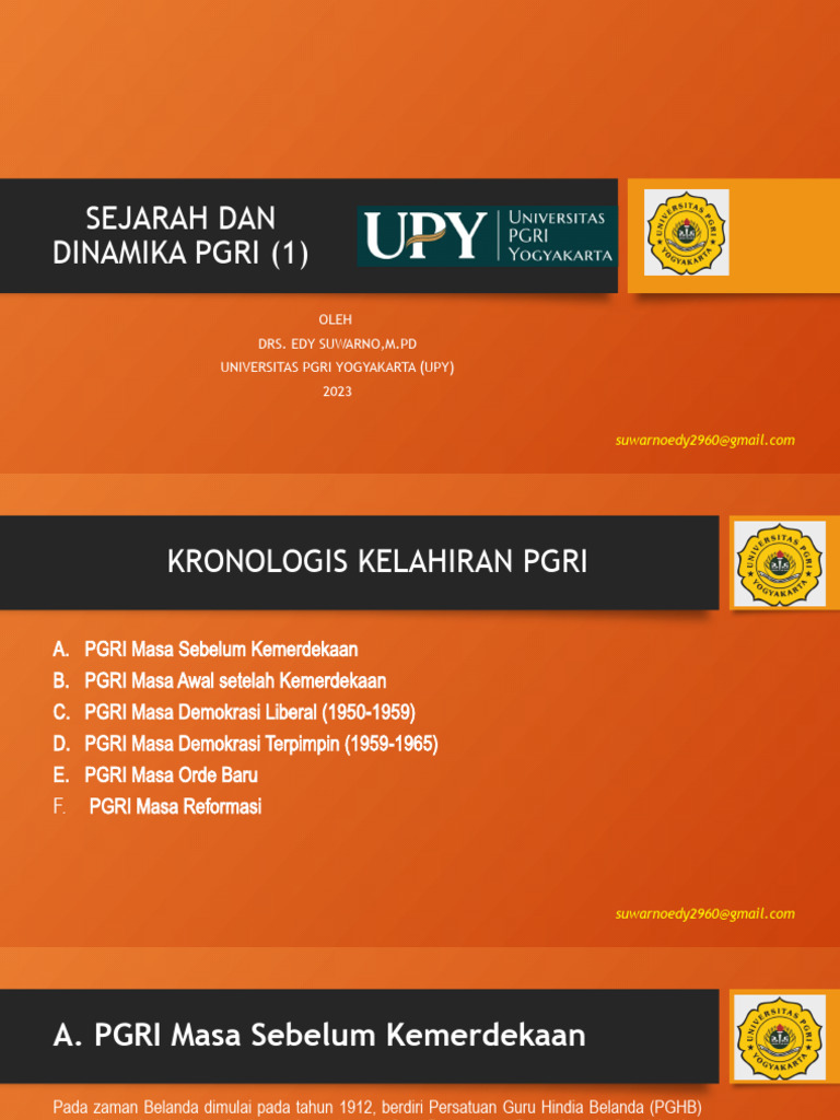 Sejarah Dan Dinamika Pgri-1 | PDF