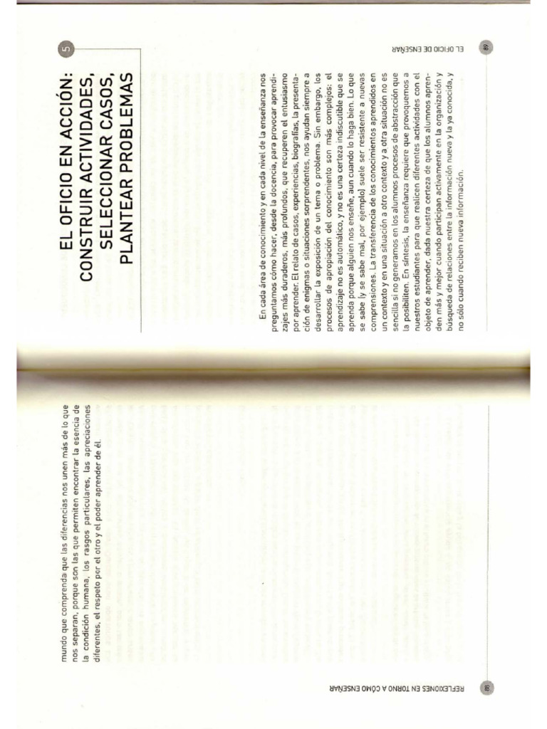 f1775020368 El Oficio de Ense Ar Edith Litwin Cap Tulo 5 PDF | PDF