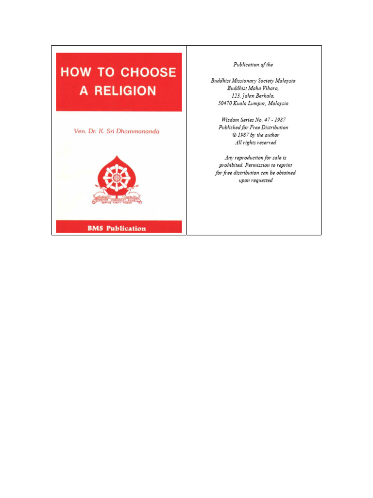 How To Choose A Religion | PDF