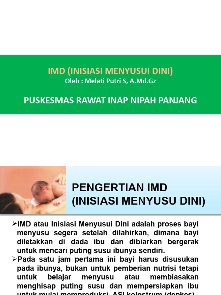 Imd (Inisiasi Menyusu Dini) | PDF