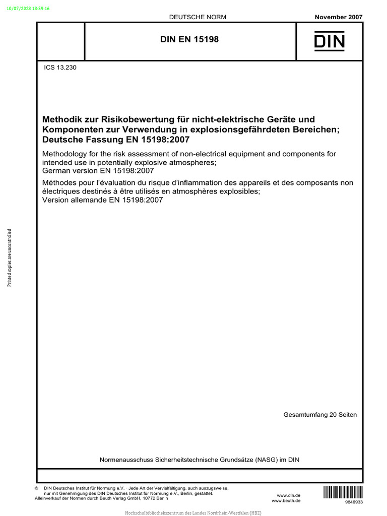 Din en Iso 15198 | PDF