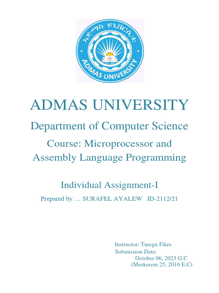 Surafel Ayalew ID 2112 21 | PDF