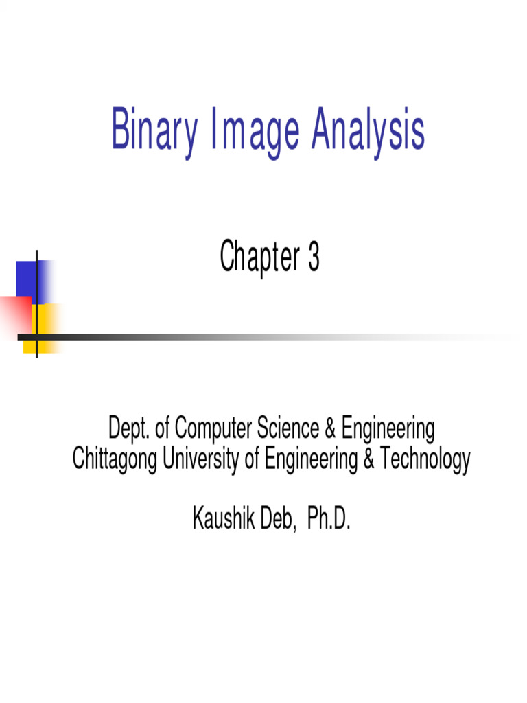 Binary Image Analysis | PDF