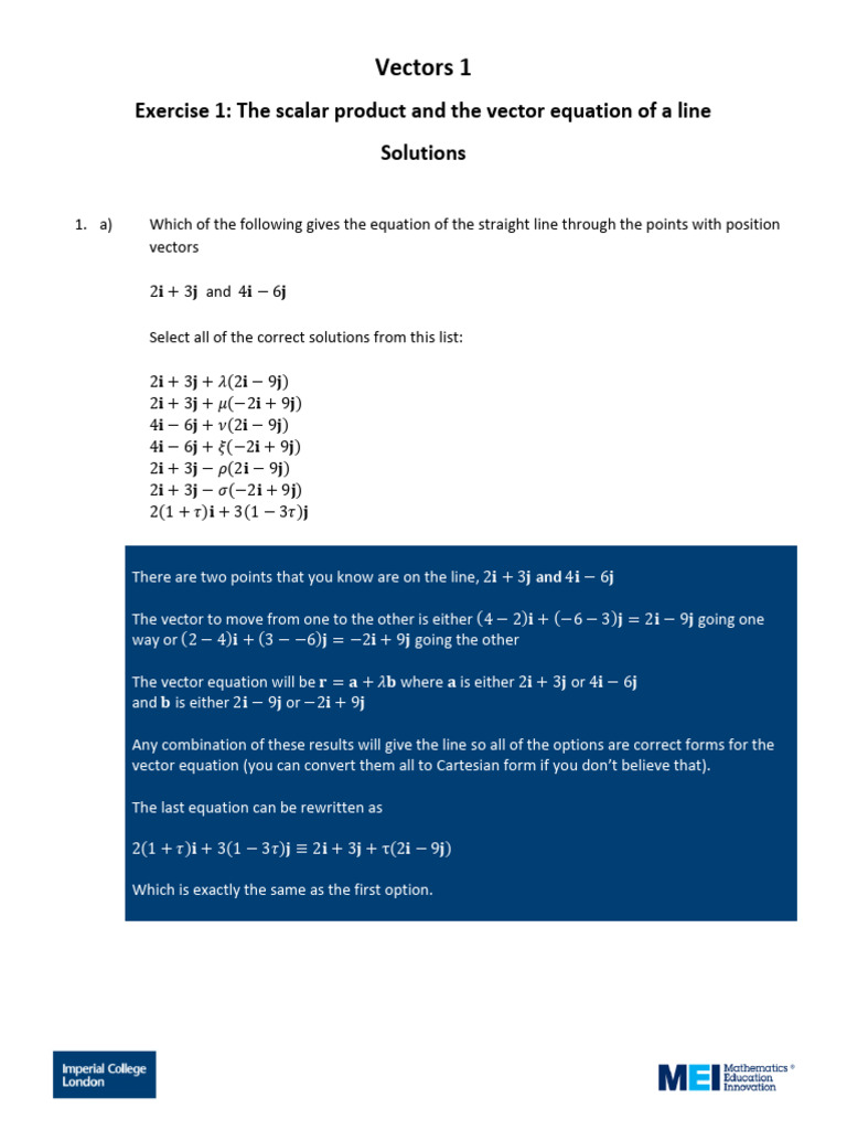 ALFM001 7.03 Exercise 1 Solutions | PDF