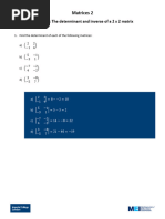 Matrices Practice | PDF | Matrix (Mathematics) | Eigenvalues And ...