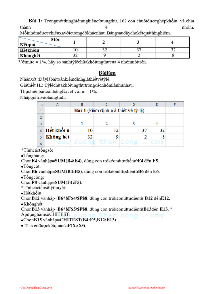 Xac Suat Thong Ke Nguyen Dinh Huy BTL Xac Suat (Cuuduongthancong - Com) | PDF