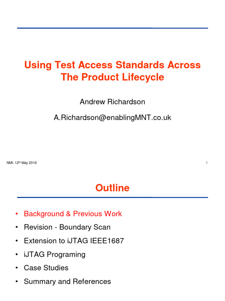 iJTAG IEEE1687: Enhancing Test Access | PDF