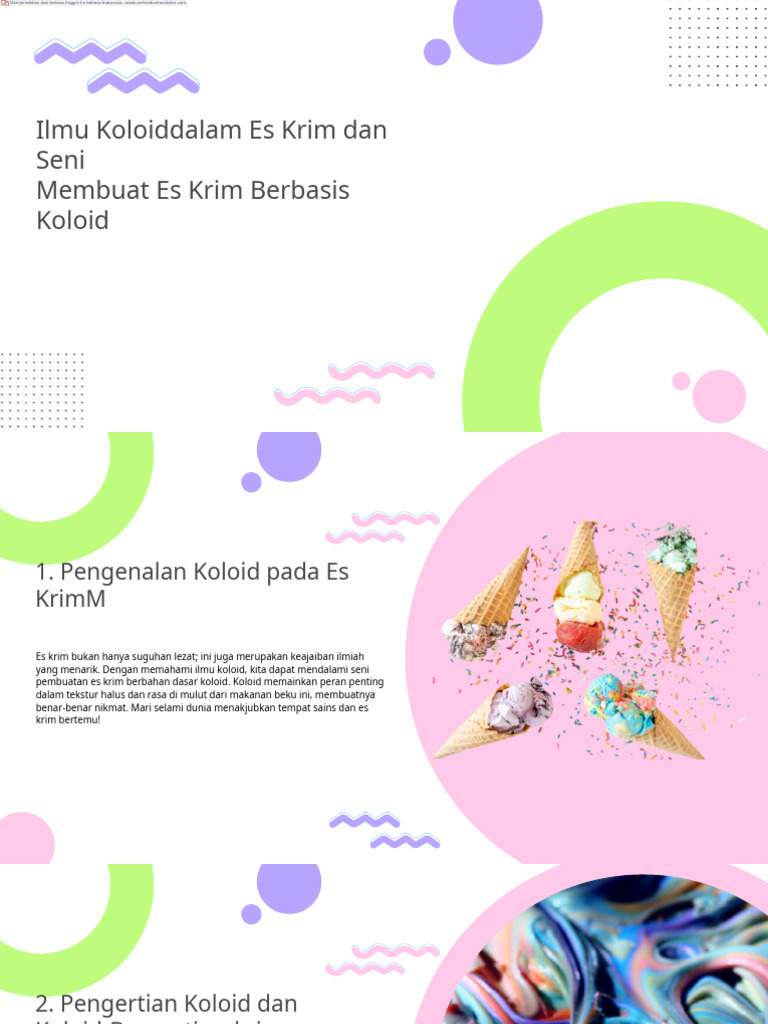 The Science of Colloids in Ice Cream and The Art of Creating Colloid ...