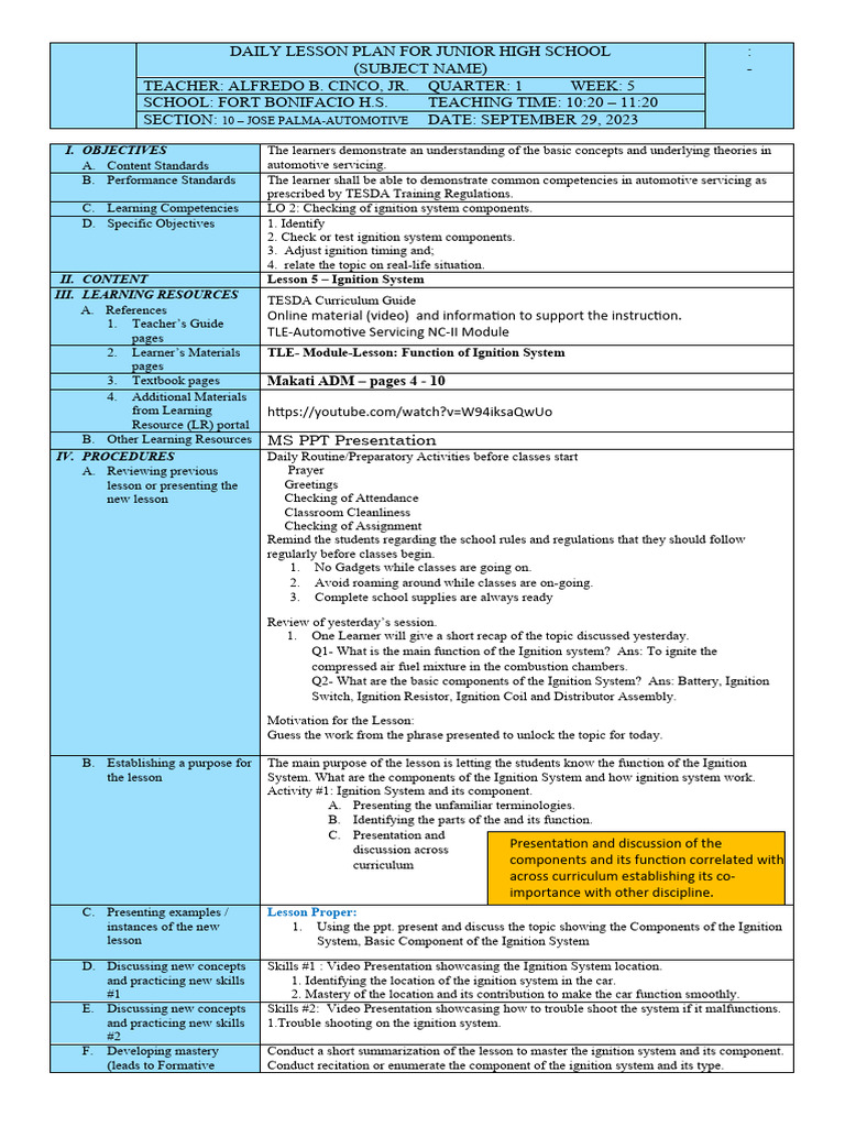 Lesson Plan Division Demo | PDF