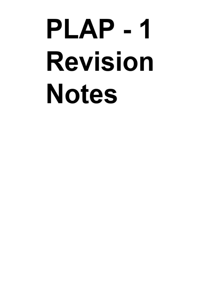 Plab Revision Notes | PDF
