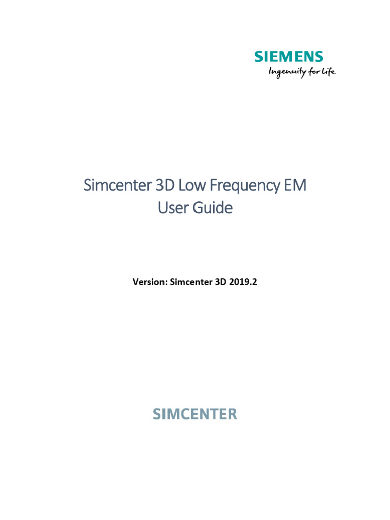 Simcenter 3D-LFEM - User Guide | PDF