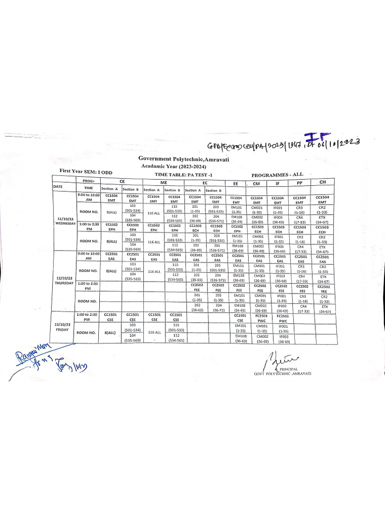First Year PA Test 1 | PDF
