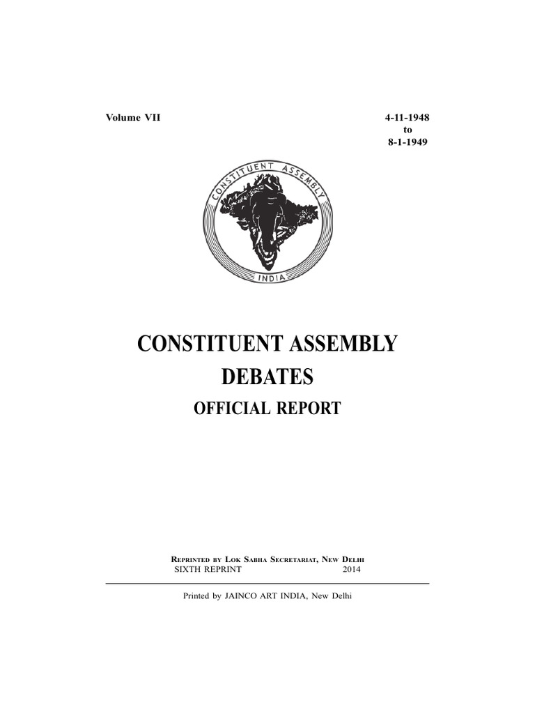 Indian Constituent Assembly Debates 1948-49 | PDF