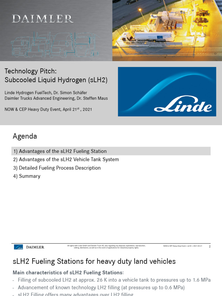 Heavy Duty Event Subcooled Liquid Hydrogen sLH2 Schaefer Linde Maus Daimler | Download Free PDF ...