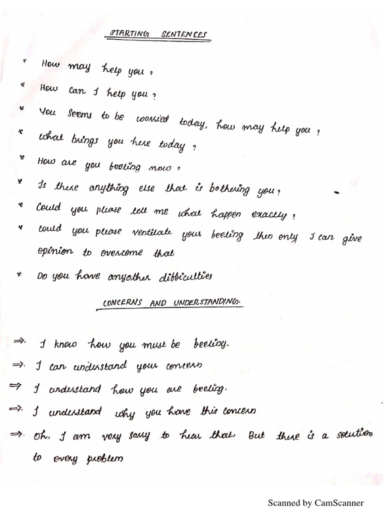 Useful Phrases Oet Speaking Notes Handwritten | PDF