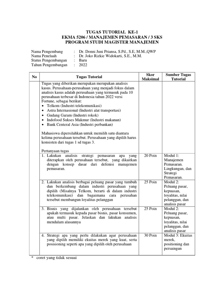 Tugas Tutorial 1 | PDF