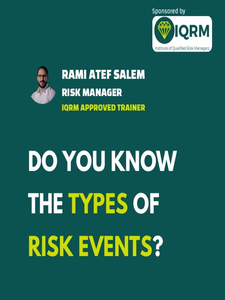 Different Types of Risk Events | PDF