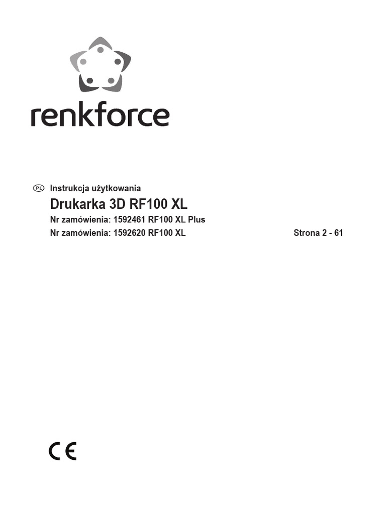 001592620-an-01-pl-RENKFORCE RF100 XL 3D DRUCKER | PDF