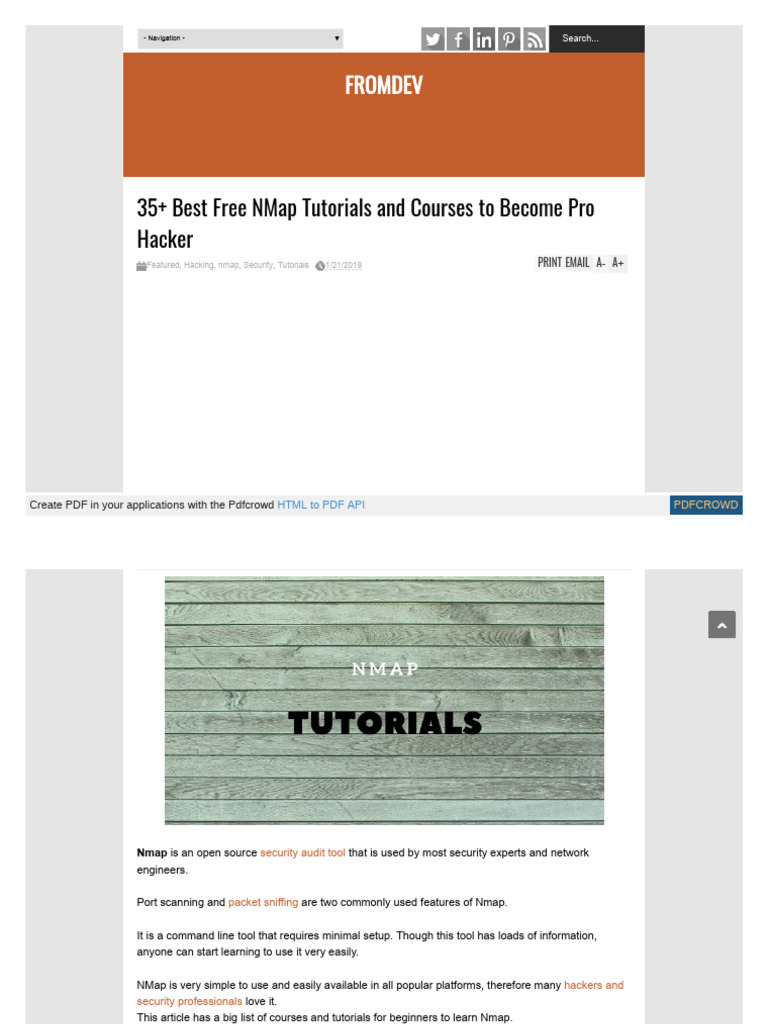 35 Best Free Nmap Tutorials And Courses To Become Pro Hacker Pdf