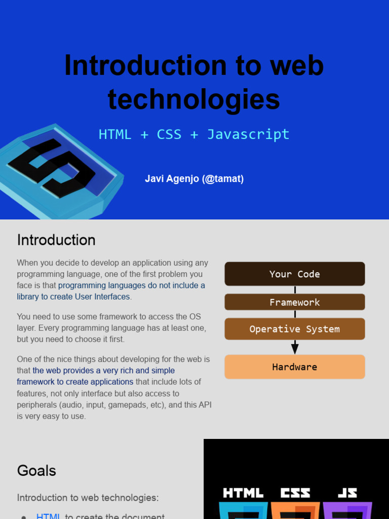 Introduction To HTML-CSS-Javascript (1) - Invert | PDF
