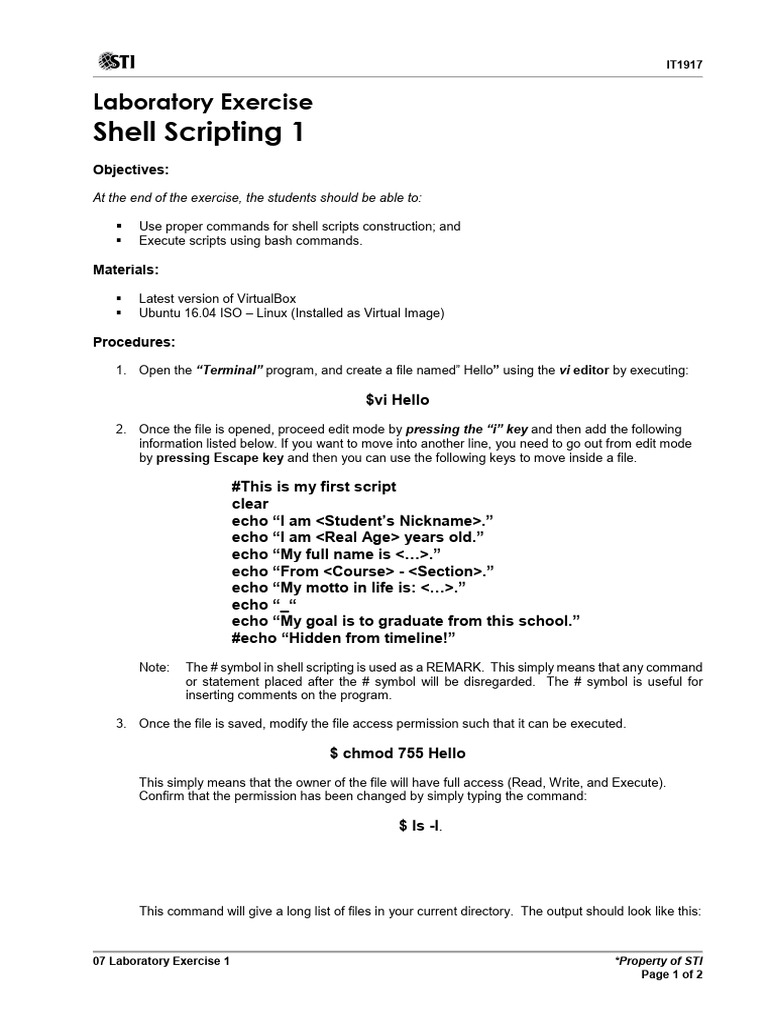 07 Laboratory Exercise 1 | Download Free PDF | Computer File | Computing