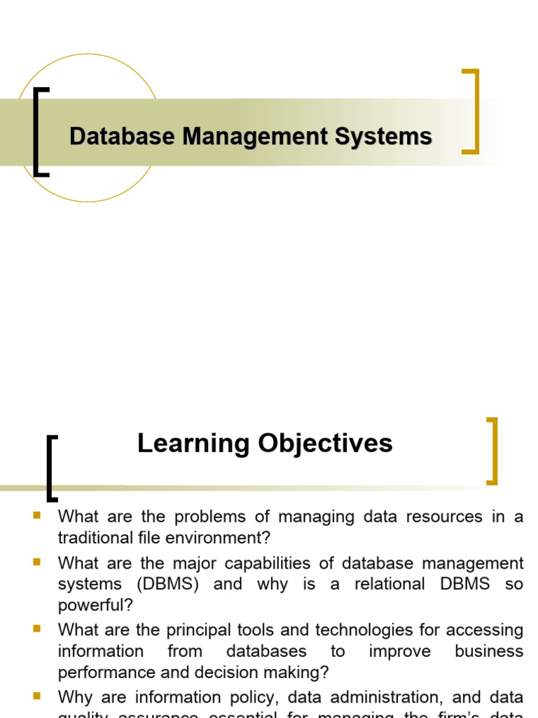Chapter 6 Database | PDF