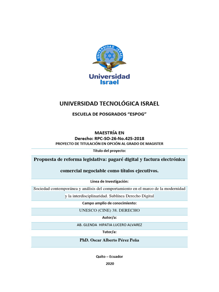 Uisrael Ec Master Der 378.242 2020 001 | PDF