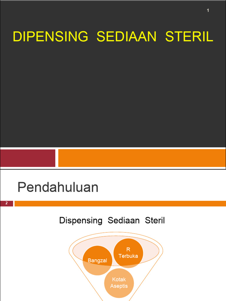 Proses Dispensing Sediaan Steril | PDF