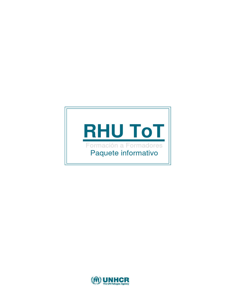 RHU Paquete Informativo | PDF