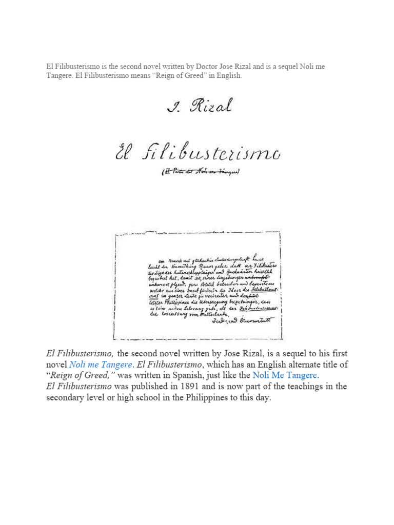 Main Characters El Fili | PDF