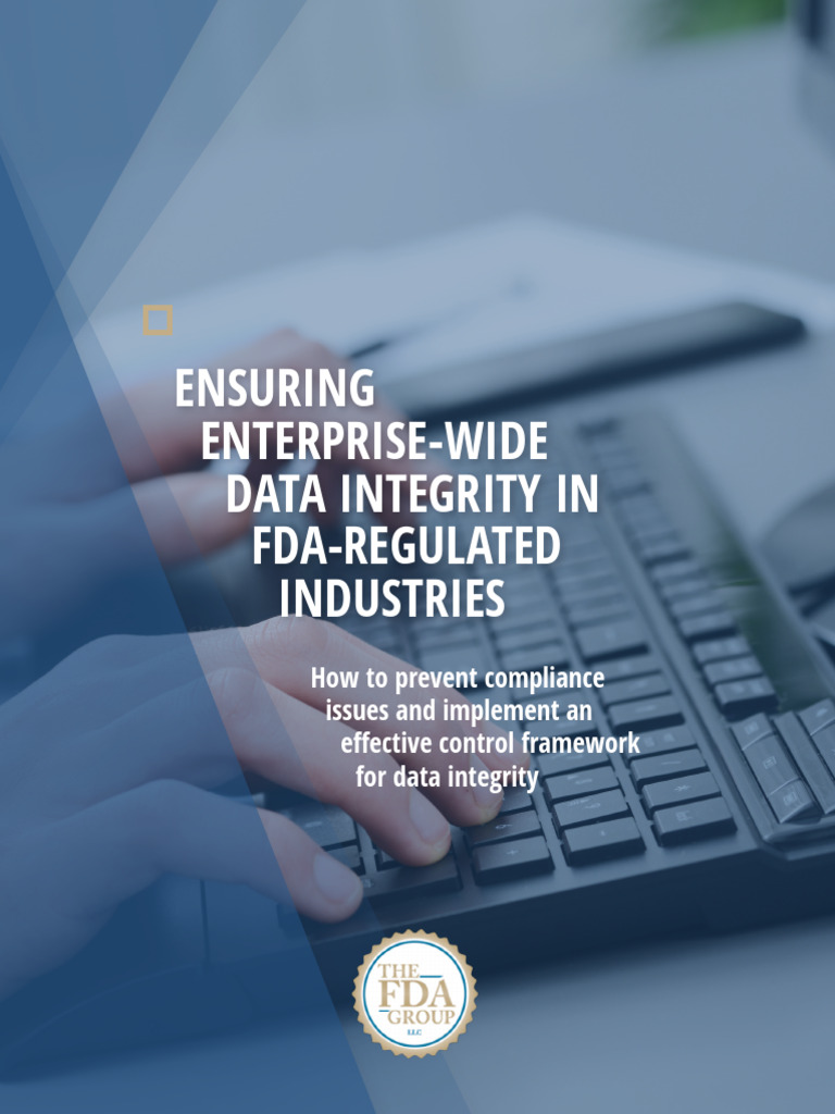 FDA WP EnsuringDataIntegrity | PDF