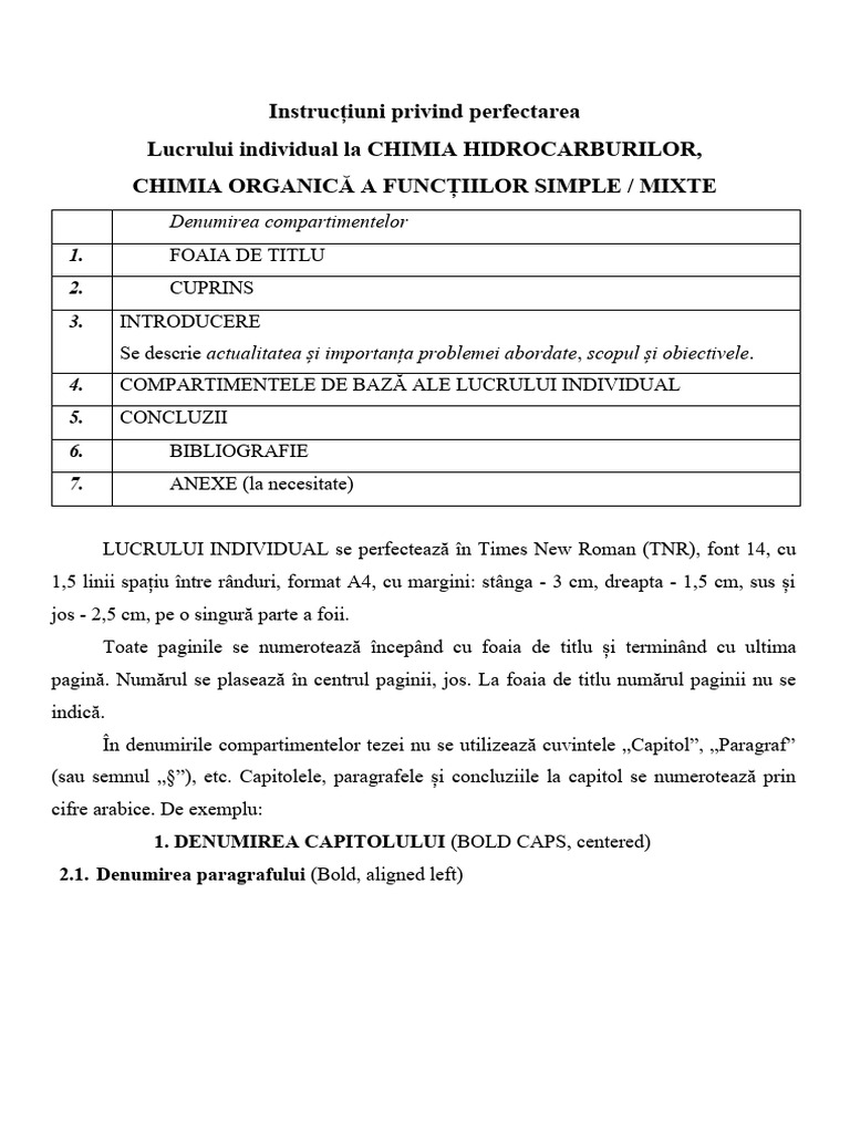 Model - Lucru Individual În Document Word | PDF