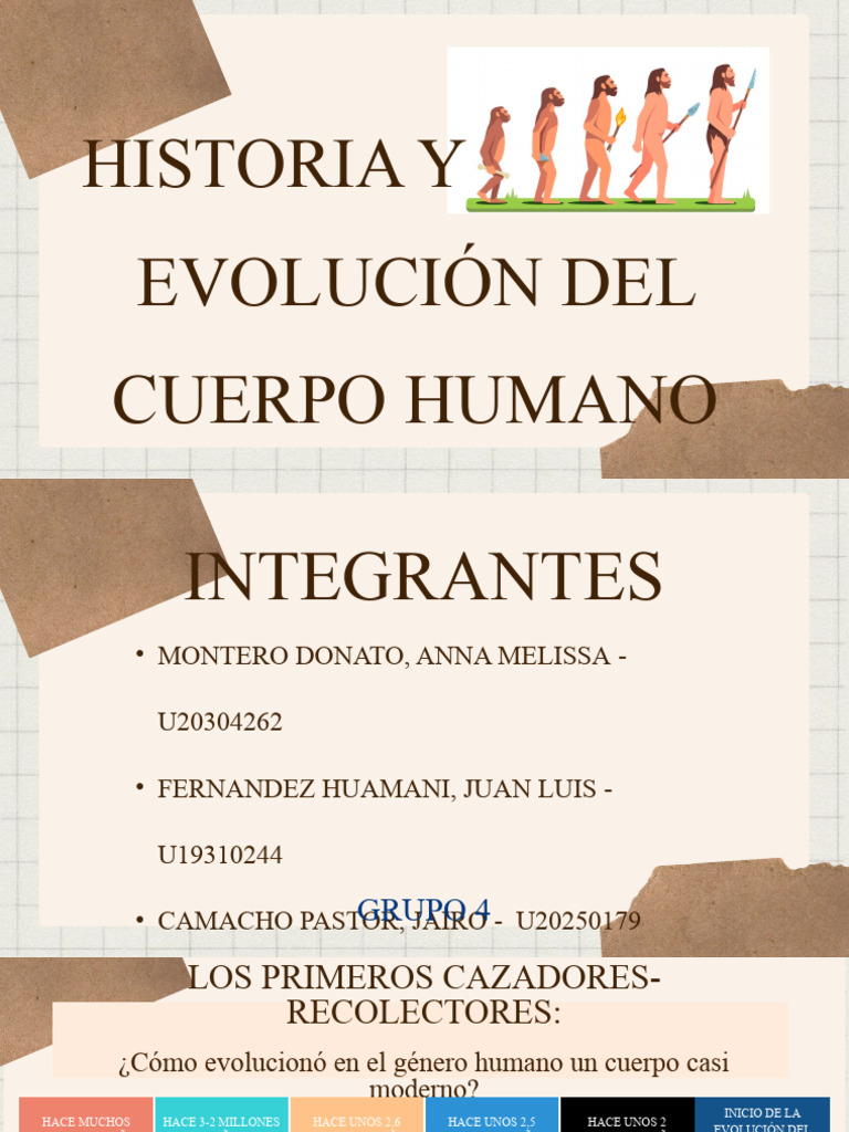 Historia y Evolución Del Cuerpo Humano | PDF | Homo | Humano