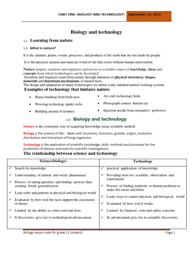 Biology and Technology | PDF